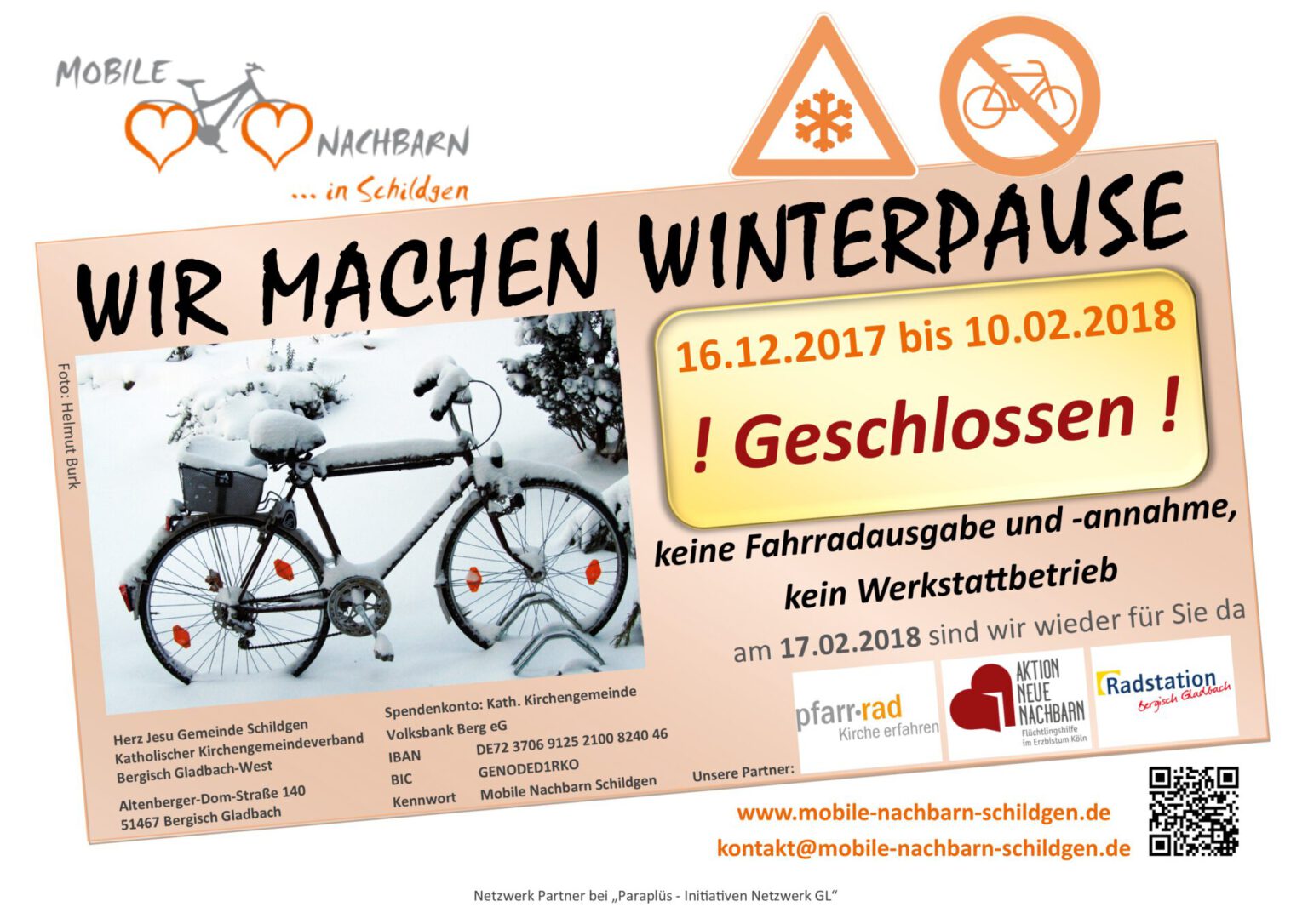 Was machen wir? | Winterpause - Mobile Nachbarn Schildgen